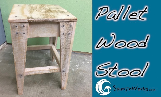 DIY Pallet Wood Stool with Downloadable Plan – Woodworking Projects ...